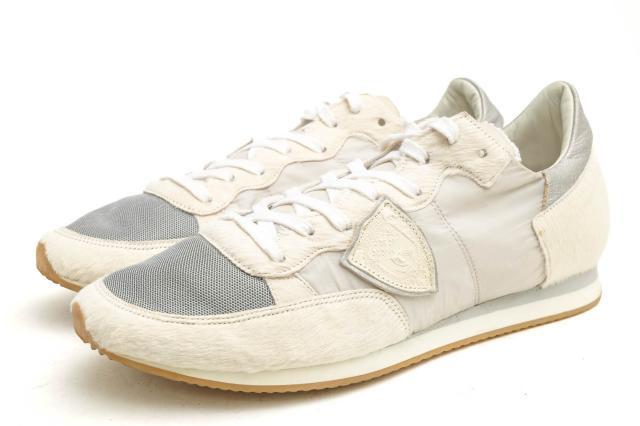 ○フィリップ モデル PHILIPPE MODEL ハラコ ローカットスニーカー TRLU FP01 TROPEZ LOW トロペ ハラコレザー メンズ 【中古】 中古