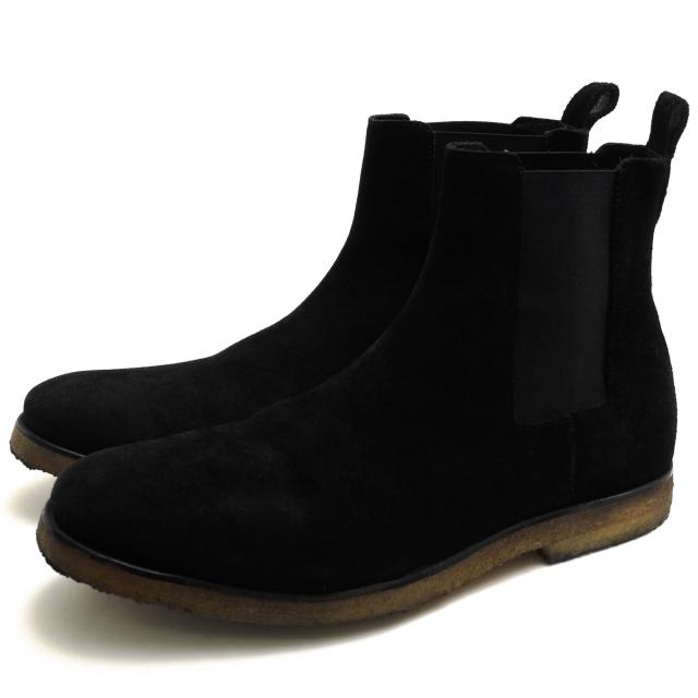 ○オールセインツ スピタルフィールズ ALLSAINTS SPITALFIELDS 牛革 サイドゴアブーツ MZ012Q 305417 REINER BOOT クレープソール  中古