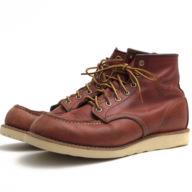 ○レッドウィング RED WING Copper Worksmith クーパー ウォークスミス 牛革 ワークブーツ 9106 Heritage 6inch MOC Toe IRISH SET 中古