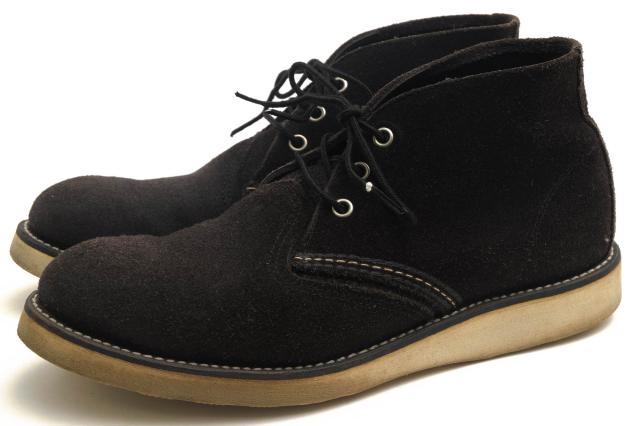 ○レッドウィング RED WING Black Abilene Roughout ブラックアビレーンラフアウト 牛革 チャッカブーツ 3147 CLASSIC CHUKKA クラ 中古