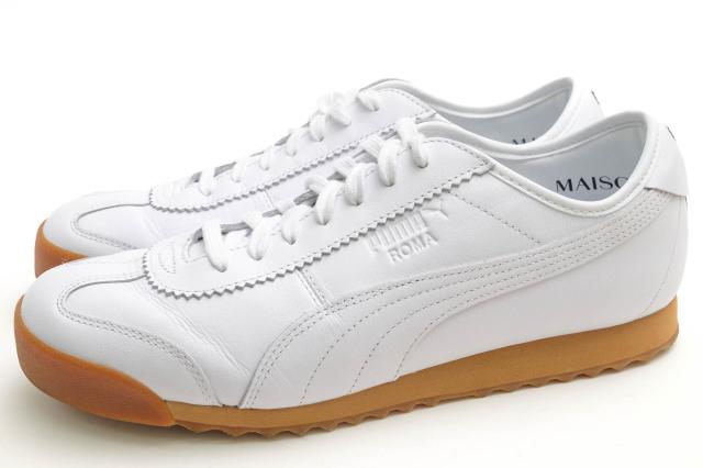 ○プーマ PUMA Maison Kitsune メゾンキツネ ローカットスニーカー 380223-01 ROMA KITSUNE ローマ キツネ 定番 メンズ 【中古】 中古