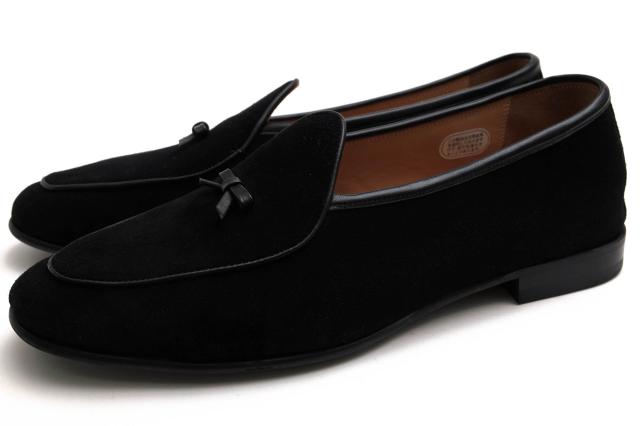 ○ユナイテッドアローズ UNITED ARROWS 牛革 ヴァンプローファー 13316999347 UA801 UADT SED BELGIAN RBN ベルジャンシューズ ス  中古