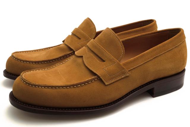 ○コートリーアンドサンズ COURTLEY & SONS 牛革 ローファー DO486ESH101 スリッポン グッドイヤーウェルト製法 メンズ 【中 中古