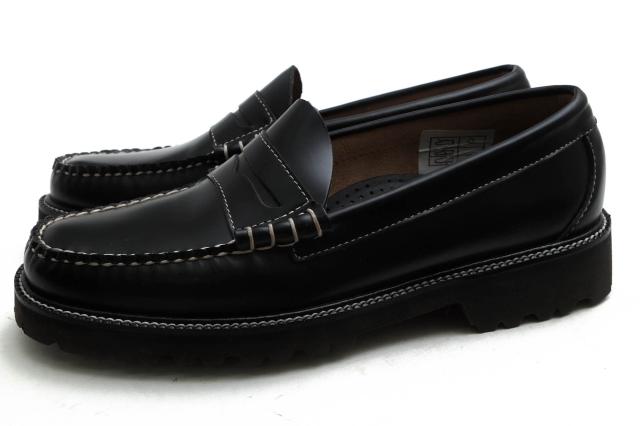 ○ジー・エイチ・バス G.H. Bass WEEJUN HERITAGE COLLECTION 牛革 ローファー BA91510B LARSON ビーフロール スリッポン モ 中古