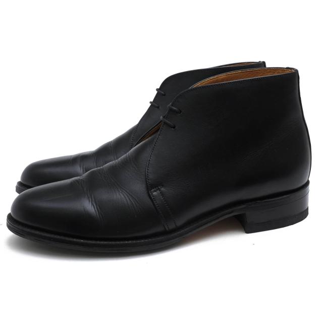 ○アルフレッドサージェント Alfred Sargent 牛革 カーフ チャッカブーツ 3009/78 2 TIE CHUKKA BOOT プレーントゥ レザーソール   中古