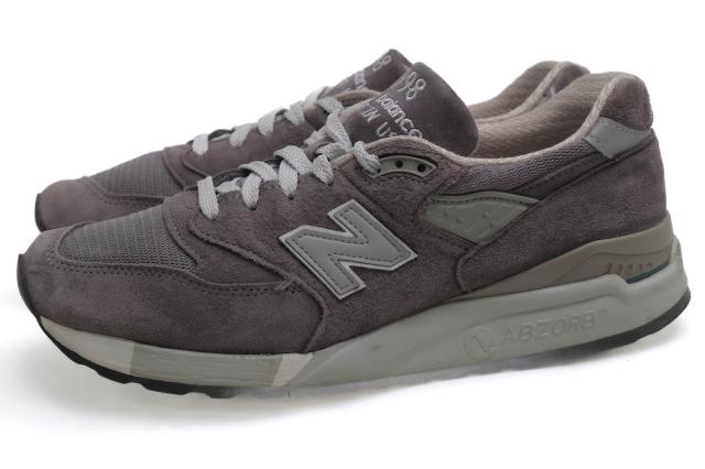 ○ニューバランス NEW BALANCE ウルヴァリン社製ピッグスキンスウェード ローカットスニーカー M998CH メンズ 【中古】 中古
