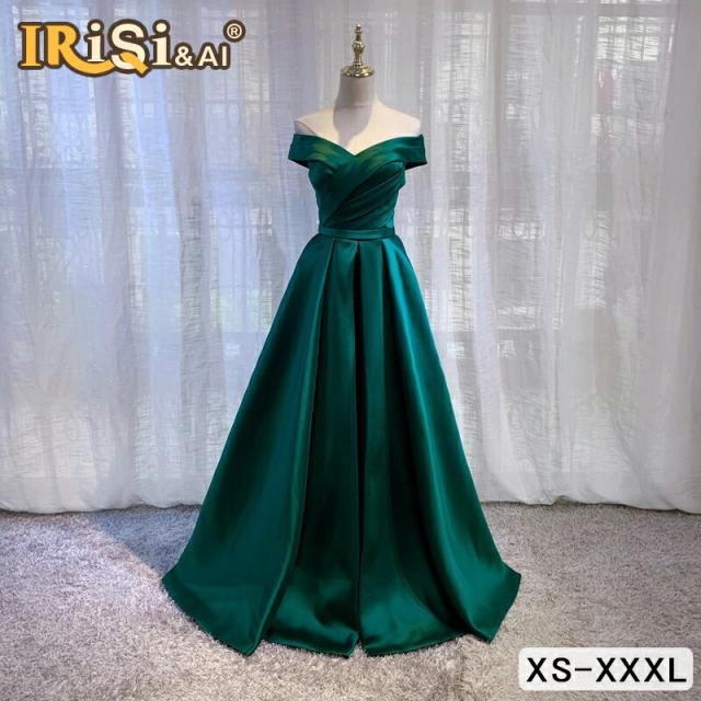 カラードレス 演奏会 発表会 ロングドレス 二次会 花嫁 大きいサイズ 結婚式 披露宴 プリンセスライン ハイウエスト ブライダル ロング丈 編み上げ グリーン サテン生地 フォーマル