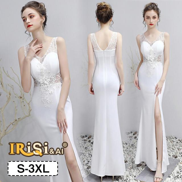 ロングドレス 演奏会 大きいサイズ イブニングドレス ドレス ピアノ 発表会ドレス レディース おしゃれ 演奏会ドレス キャバ 結婚式 ホワイト 大き 母親