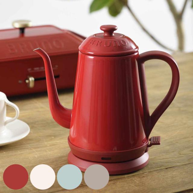 BRUNO 電気ケトル 1L ステンレス製 デイリーケトル （ ブルーノ ケトル ドリップポット 電気ポット ドリップケトル コーヒーポット ステンレス ミニポット 目盛り付き おしゃれ ）