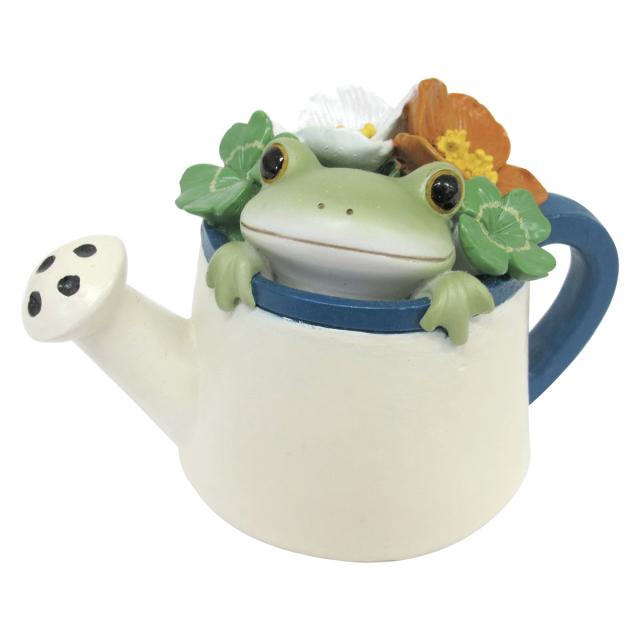 コポー ジョウロからカエル カエル 置物 （ Copeau 置き物 コポタロウ 玄関 かえる 蛙 グッズ マスコット ミニチュア 雑貨 オーナメント の通販はau PAY マーケット ...