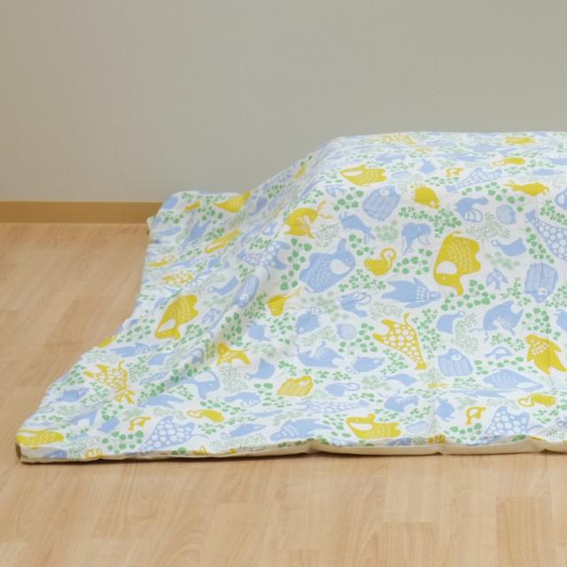 こたつ布団カバー 170×170cm 正方形 どうぶつ 綿100％ 日本製