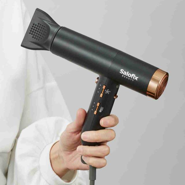 ドライヤー Salofix Beauty ヘアドライヤー カーラー （ 500g 軽量 1400W 速乾 大風量 2.7立方メートル マイナスイオン 静電気除去 髪 巻き髪 オートクリーニング機能 お手入れ簡単 ヘアケア スタイリング 時短 髪の毛 ）