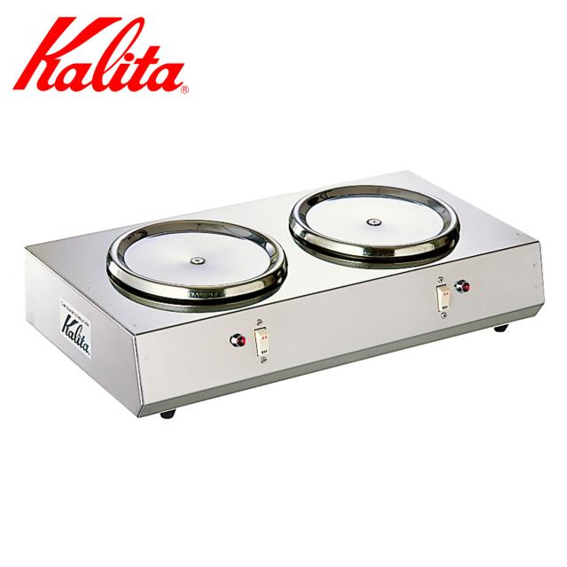 Kalita カリタ 2連 ウォーマー ヨコ型 （ 保温 保温マット プレート 保温プレート カップウォーマー フードウォーマー コーヒー ウォーマープレート 業務用 ）