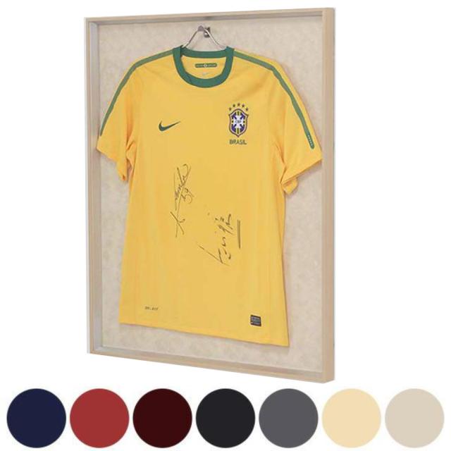 ユニフォーム 収納 ユニフォーム額 L200 Mサイズ フレーム ナチュラル （ 額 ディスプレイ 額縁 ユニフォームケース 壁掛け コレクション ディスプレイケース バックボード 選べる 飾る ハンガー Tシャツ 額装 インテリア ）