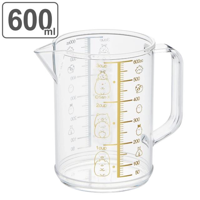 計量カップ 大 600ml すみっコぐらし （ 計量コップ メジャーコップ 目盛り付き メモリ付き 熱湯OK 600cc 樹脂製 計量器具 計量ツール キの通販はau PAY マーケット ...