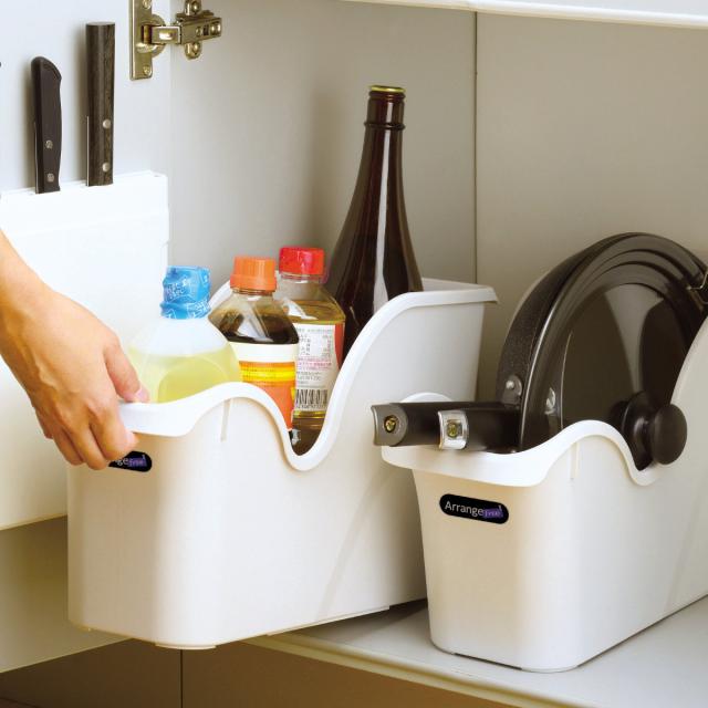 キッチン 収納ケース アレンジフリー シンク下ストッカー （ 収納ボックス 整理ケース シンク下ボックス 収納 シンク下収納 シンク下 コンロ下 引き出し 引出し スライド 収納BOX 収納 ...