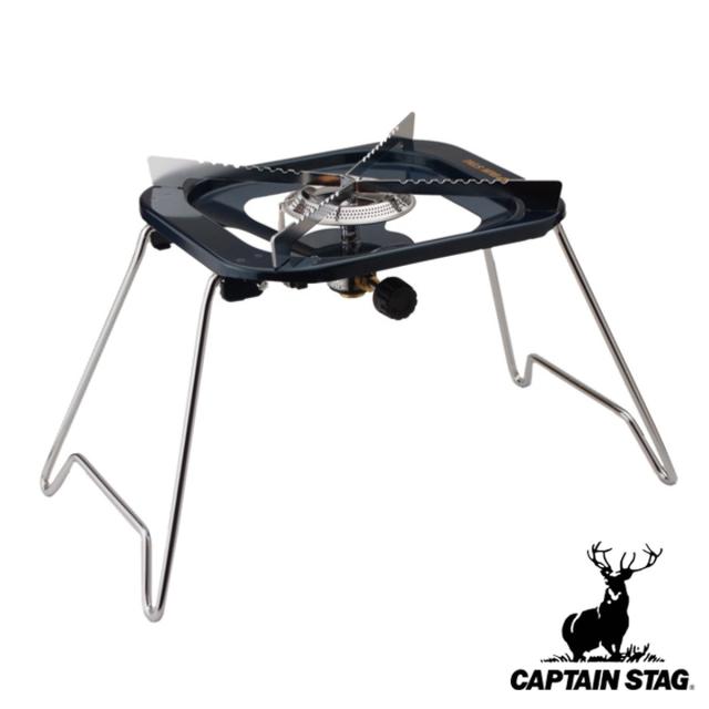コンロ 大型 五徳 ガスバーナーコンロ 収納バッグ付 （ キャプテンスタッグ 調理用品 アウトドア CAPTAIN STAG ガスコンロ ボンベ BBQ ）
