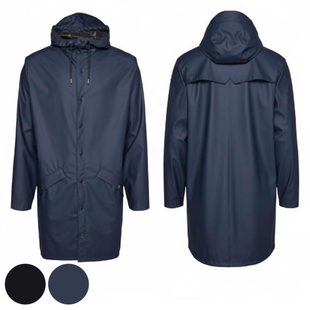 レインコート RAINS Long Jacket （ 上下 レインウェア レディース メンズ バイク 通学 通勤 防水 透湿 撥水 カッパ 雨具 合羽 軽量 フェス 上下セット 作業用 アウトドア ）