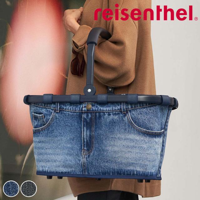 【アウトレット】 買い物カゴ reisenthel ライゼンタール CARRYBAG FRAME JEANS （ キャリーバッグ 買い物かご ショッピングバッグ 折りたたみ レジカゴ デニム 軽量 マイバッグ 車 ランドリー おしゃれ ）