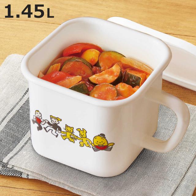 保存容器 1.45L オサムグッズ ホーロースクエアポット （ 日本製 ホーロー 直火対応 IH対応 食洗機対応 保存 容器 ポット OSAMU GOODS ほの通販はau PAY マーケット ...