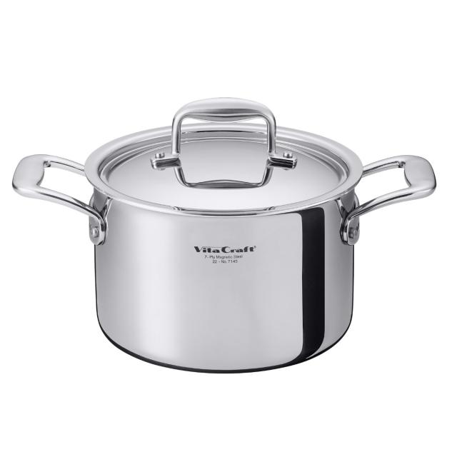 Vita Craft 両手鍋 20cm IH対応 Nシリーズ ステンレス製 （ ビタクラフト ガス火対応 鍋 無水調理 両手なべ 蓋付き 20センチ 無水鍋 調理鍋 なべ 余熱調理 無油調理 ...