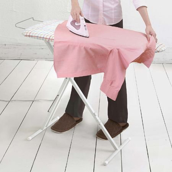 アイロン台 人体型プレミアム 13段階調節 スチールメッシュ スタンド式 （ アイロン掛け 高さ調整 チェック アイロン 台 作業台 スチールメッシュ構造 アイロン置き 13段階 山崎実業 山実 ）