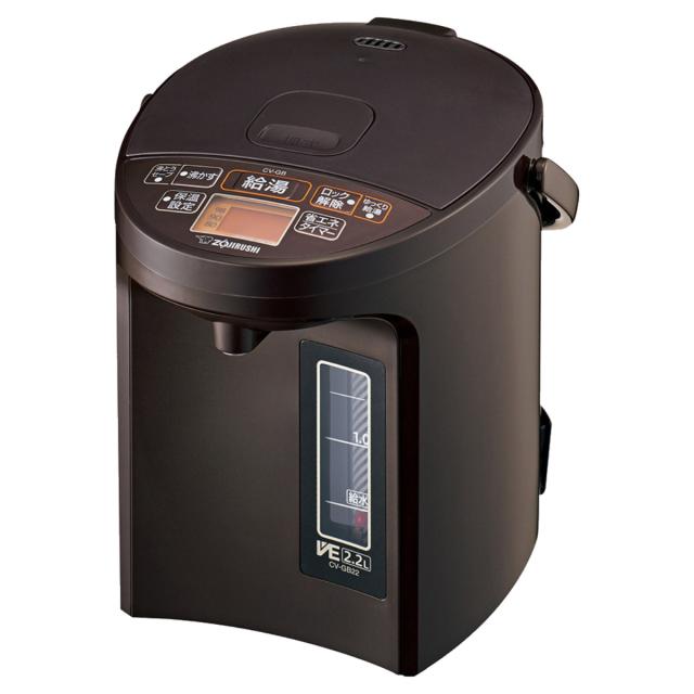 象印 電気ポット 2.2L VE電気まほうびん 優湯生 （ ZOJIRUSHI 象印マホービン 湯沸しポット 保温ポット 魔法瓶 保温 2.2リットル 給湯ポット 湯沸かし器 温度設定 蒸気セーブ 時短 節約 お湯 沸騰 ドリップ コーヒー ）