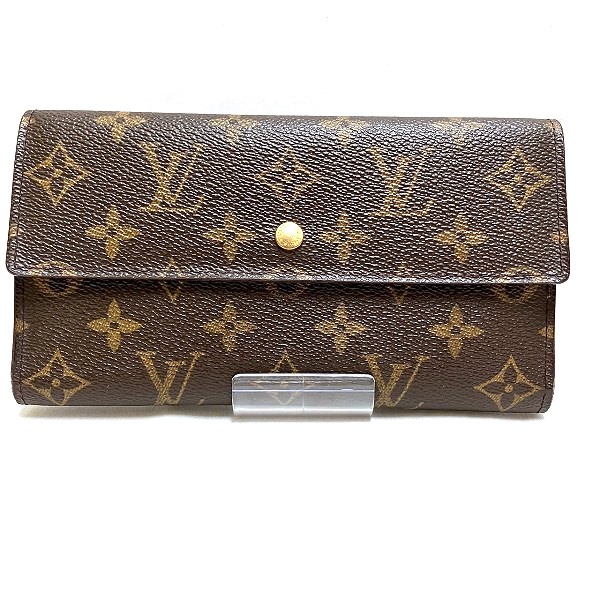 ルイヴィトン Louis Vuitton モノグラム ポルトトレゾール インターナショナル M61215 長財布 3つ折り財布 ユニセックス【中古】