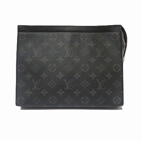 ルイヴィトン Louis Vuitton モノグラム エクリプス ポシェット ヴォワヤージュ MM M61692 バッグ セカンドバッグ クラッチバッグ メンズ【中古】
