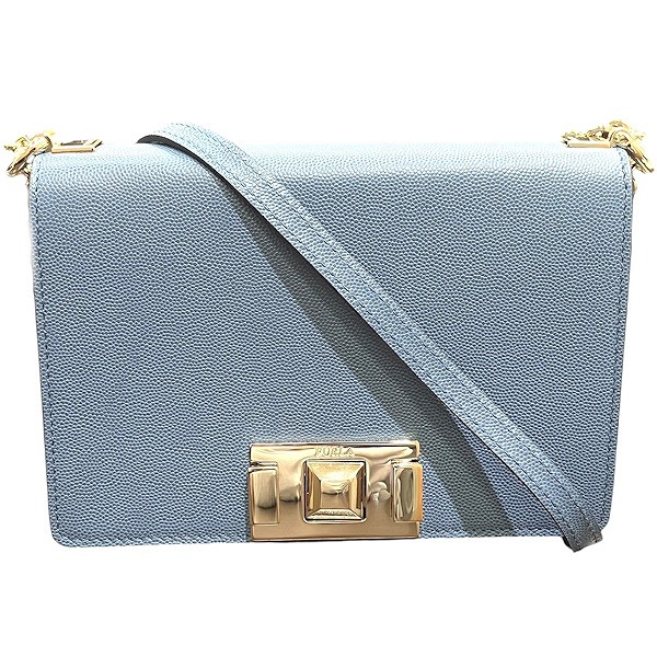 フルラ FURLA レザー ブルー系 バッグ ショルダーバッグ レディース 小物【中古】