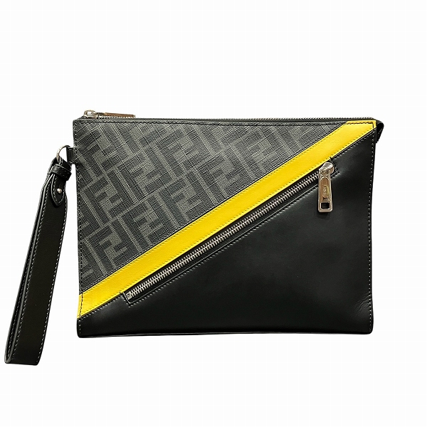 フェンディ FENDI ズッカ ダイアゴナル 7VA491 バッグ クラッチバッグ ユニセックス【中古】