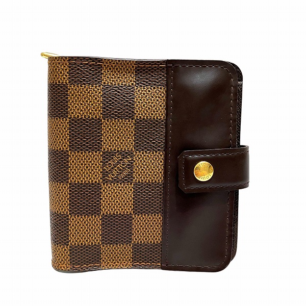 ルイヴィトン Louis Vuitton ダミエ コンパクトジップ N61668 2つ折り財布 ユニセックス【中古】