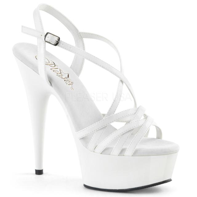 Pleaser DELIGHT-613 6inch Heel, 1 3/4inch PF Criss-Cross Strap Sandal◆取り寄せ