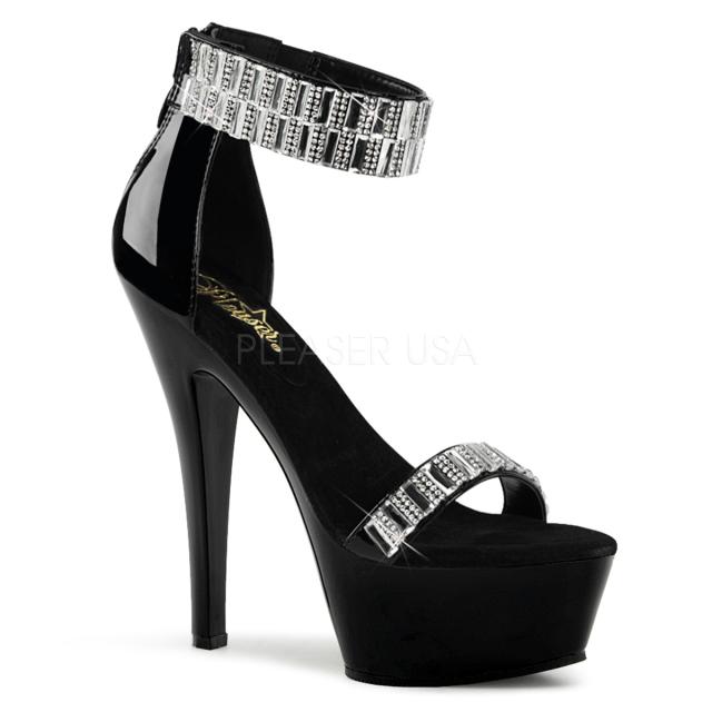 Pleaser KISS-269RS 6inch Heel, 1 3/4inch PF Ankle Cuff Sandal w/RS, Back Zip◆取り寄せ