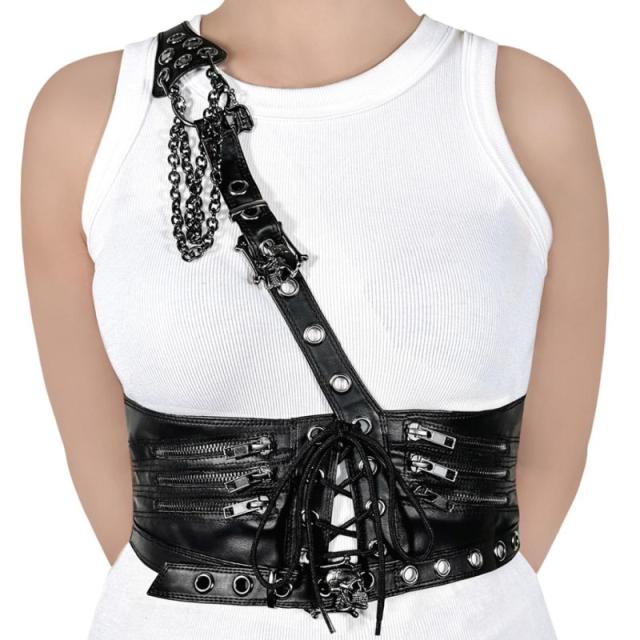 Demonia DA-105-SM Faux Leather Waist Harness◆取り寄せ