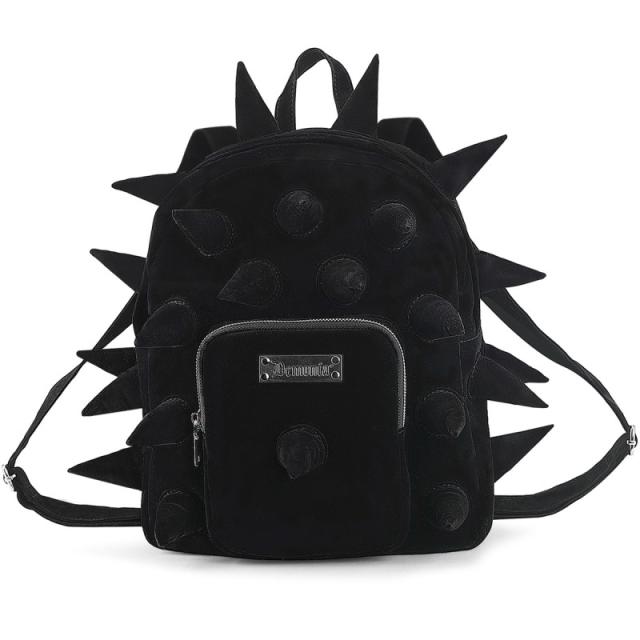 Demonia(デモニア) HB-113 ベルベットスパイク ミニバックパック Velvet Spiked Mini Backpack 28x33x13 cm◆取り寄せ