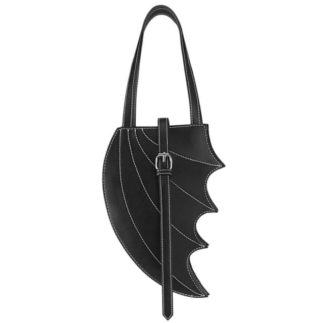 Demonia(デモニア) HB-215 コウモリの翼型 ハンドバッグ フェイクレザー Faux Leather Batwing Handbag 25x18x5 cm◆取り寄せ