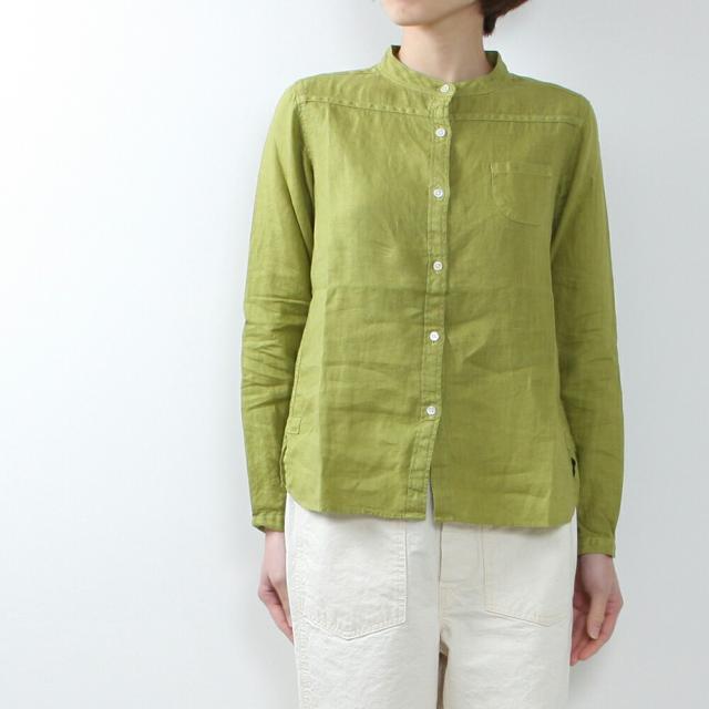 rolca on the notes ロルカ オン ザ ノーツ リネン後染スタンドシャツ 1441
