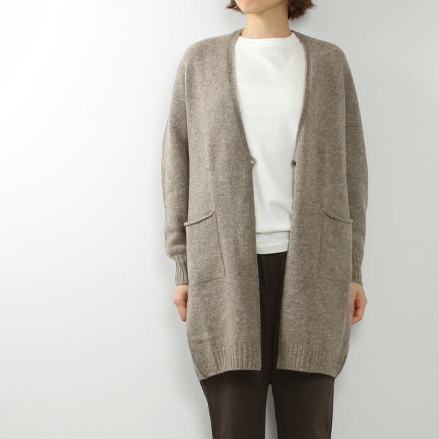 rolca on the notes ロルカ オン ザ ノーツ ラムウールロングカーディガン 3090