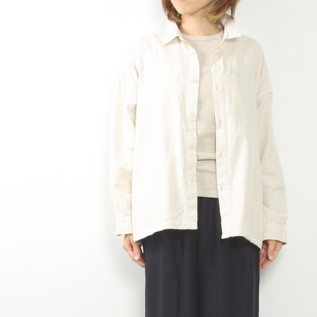 (OUTLET)prit プリット 起毛レギュラーカラービッグシャツ P80445