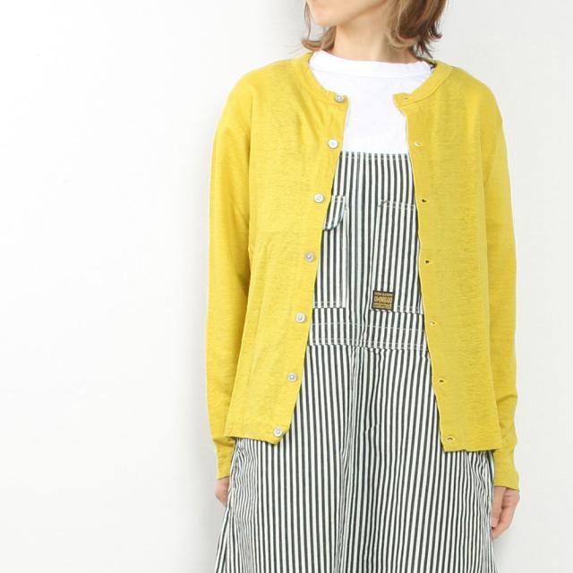 prit プリット ヨーロッパリネン天竺クルーネックカーディガン P91475