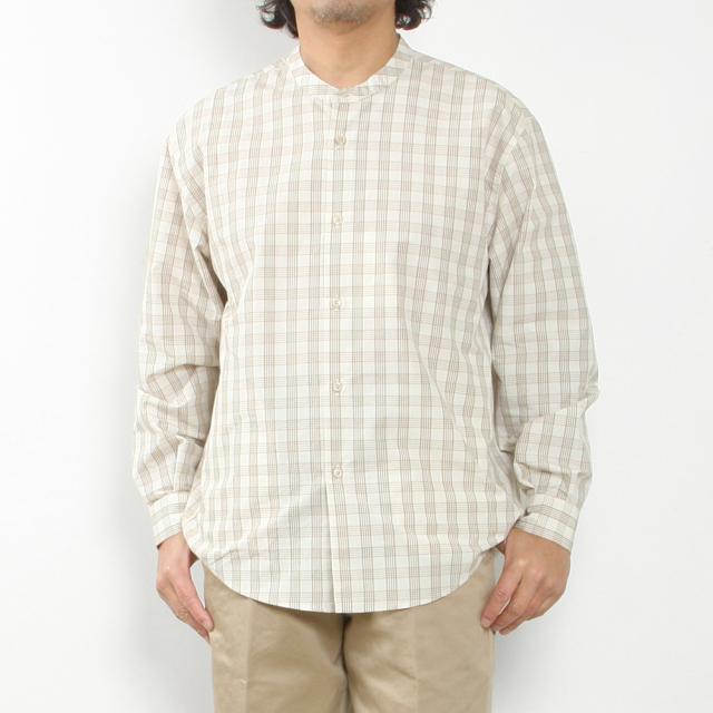 LAMOND ラモンド BAND COLLAR CHECKED SHIRTS LM-S-094-CH