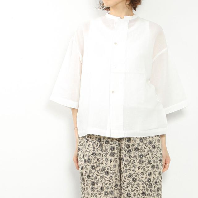 GRANDMA MAMA DAUGHTER グランマママドーター マオカラーH/Sシャツジャケット GS2514541