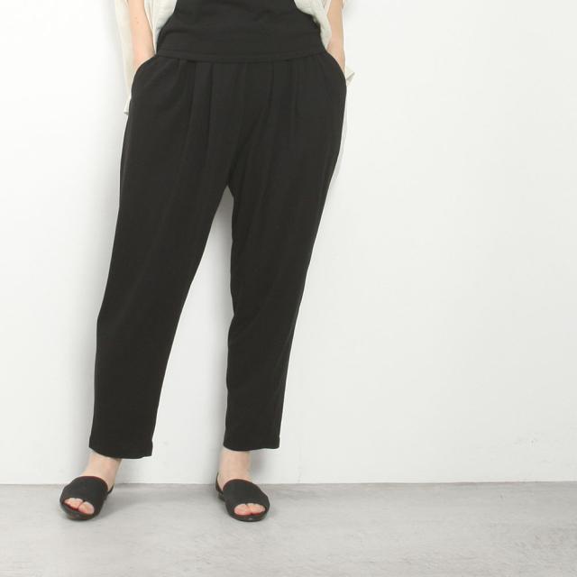 evam eva エヴァムエヴァ cut&sew tuck pants E251C238
