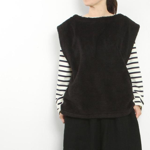 Honnete オネット DOUBLE FACED BOA VEST V8
