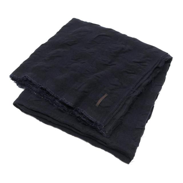 Honnete オネット Wide Stole C/W WASHED SHADOW CHECK AC1CK