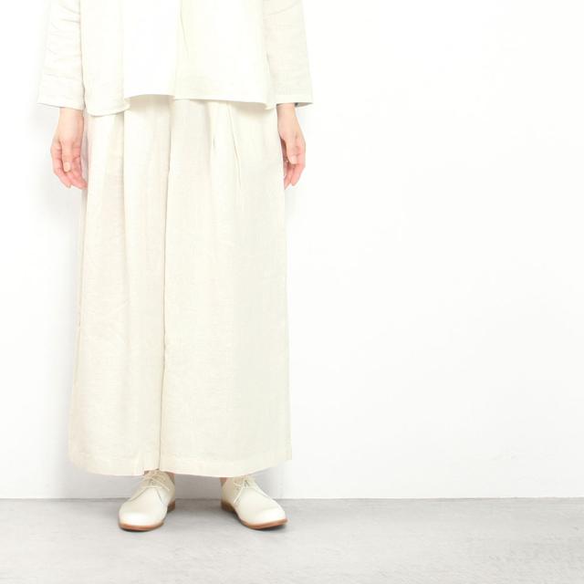 evam eva エヴァムエヴァ water linen culotte pants E253T018