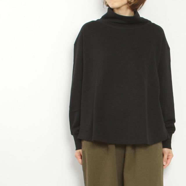 assiette アシェット 30/10オーガニック裏毛アズマ編み ハイネックプルオーバー A29-36006-54