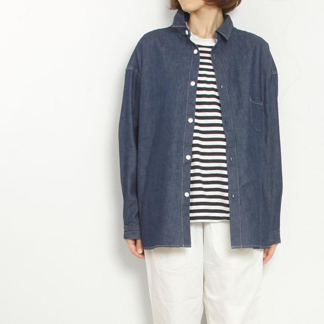 prit プリット デニムレギュラーカラーシャツ P80644