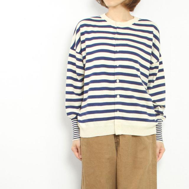 prit プリット 2WAYボーダーワイドカーディガン P906113